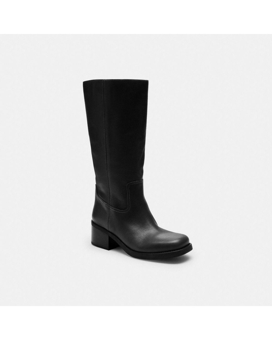 COACH Tall Boot in Black | Lyst