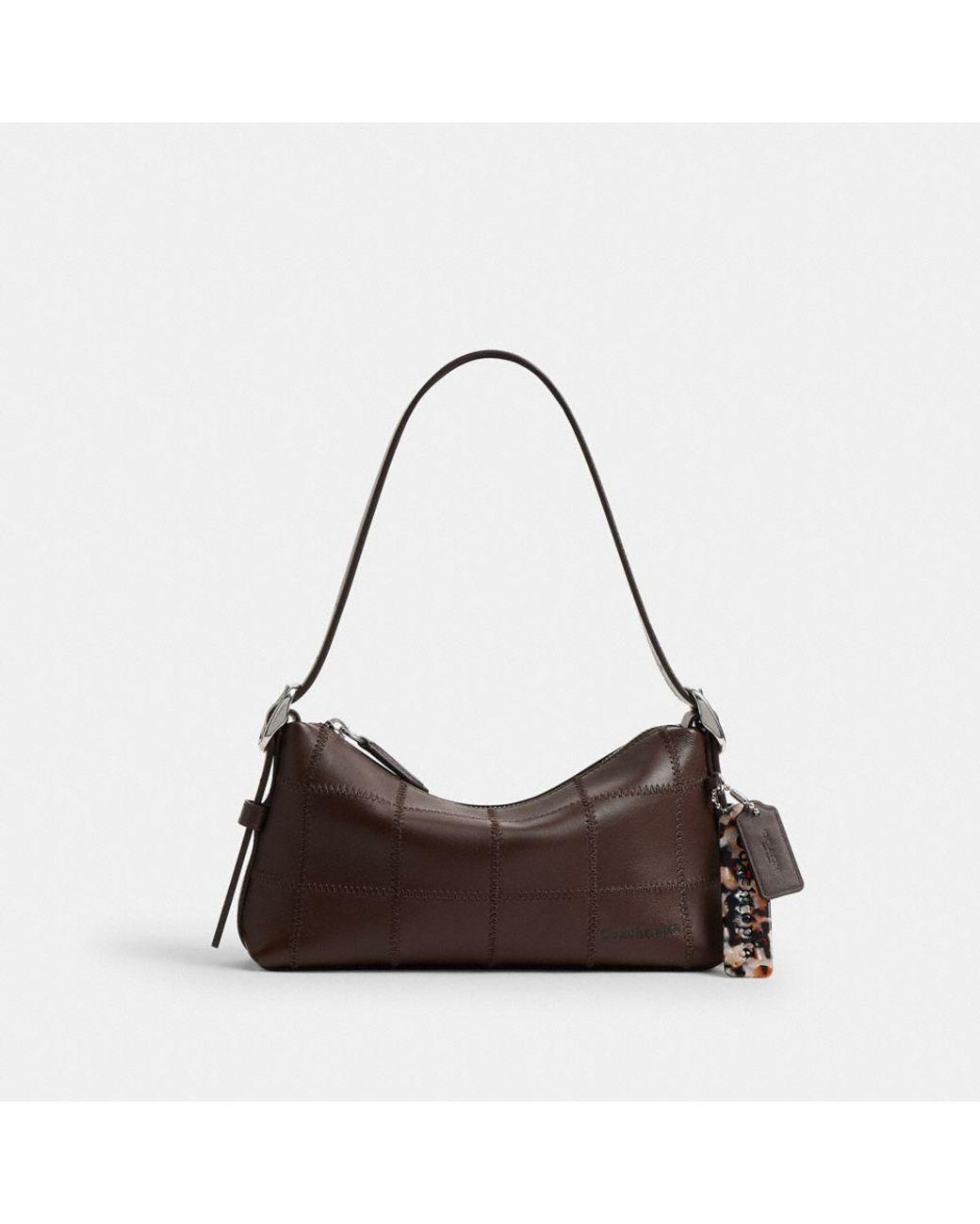 COACH Ego Small Slouchy Shoulder Bag In Checkerboard Upcrafted Leather ...