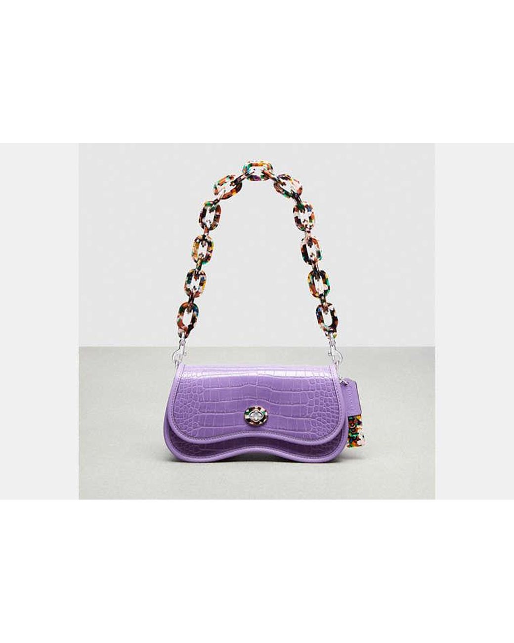 COACH Wavy Dinky Bag in Black | Lyst UK