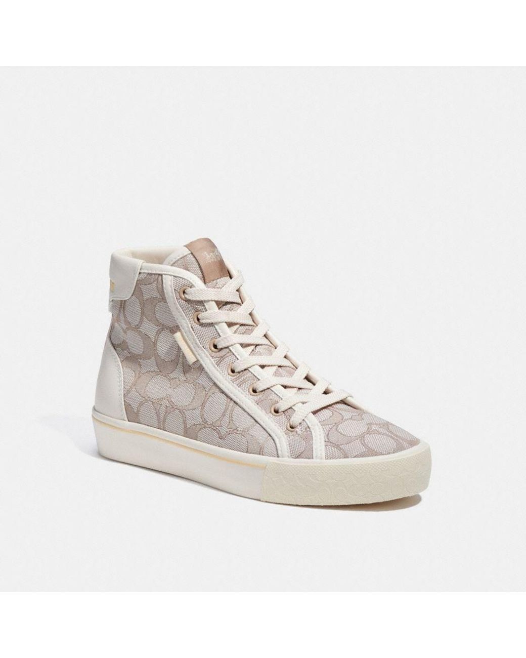 COACH Citysole High Top Platform Sneaker In Signature Jacquard in ...