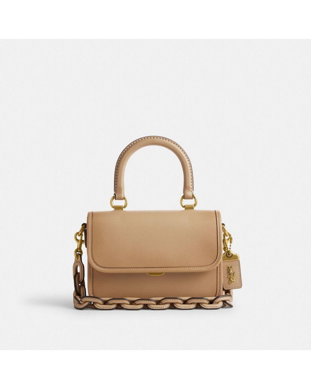 COACH Rogue Top Handle Bag in Natural | Lyst