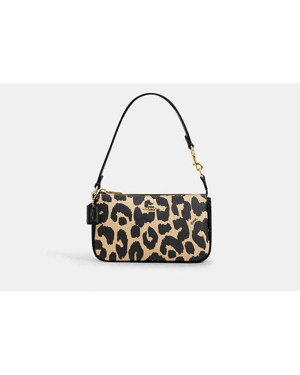 COACH Nolita 19 With Leopard Print in Black | Lyst