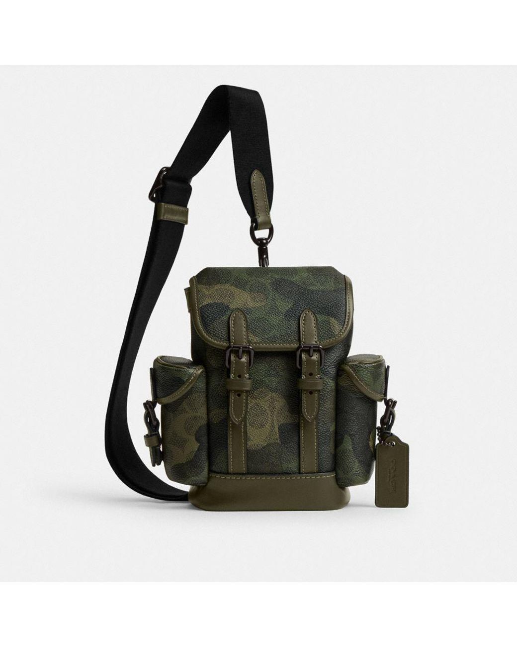 COACH Hitch Backpack 13 In Signature Camo Print in Black for Men | Lyst