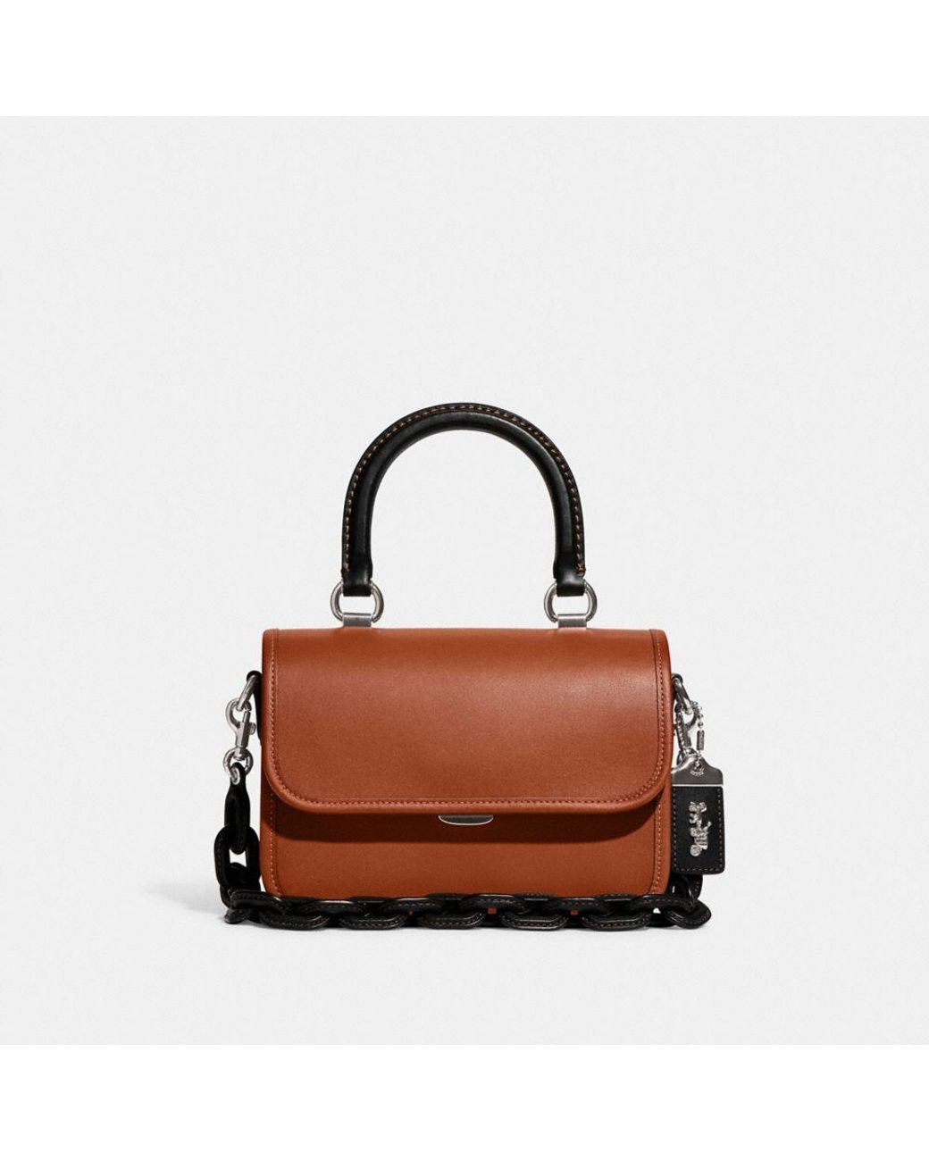 COACH Rogue Top Handle In Colorblock in Brown | Lyst