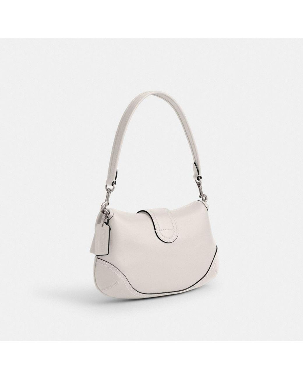 COACH Soho Flap Bag in White | Lyst