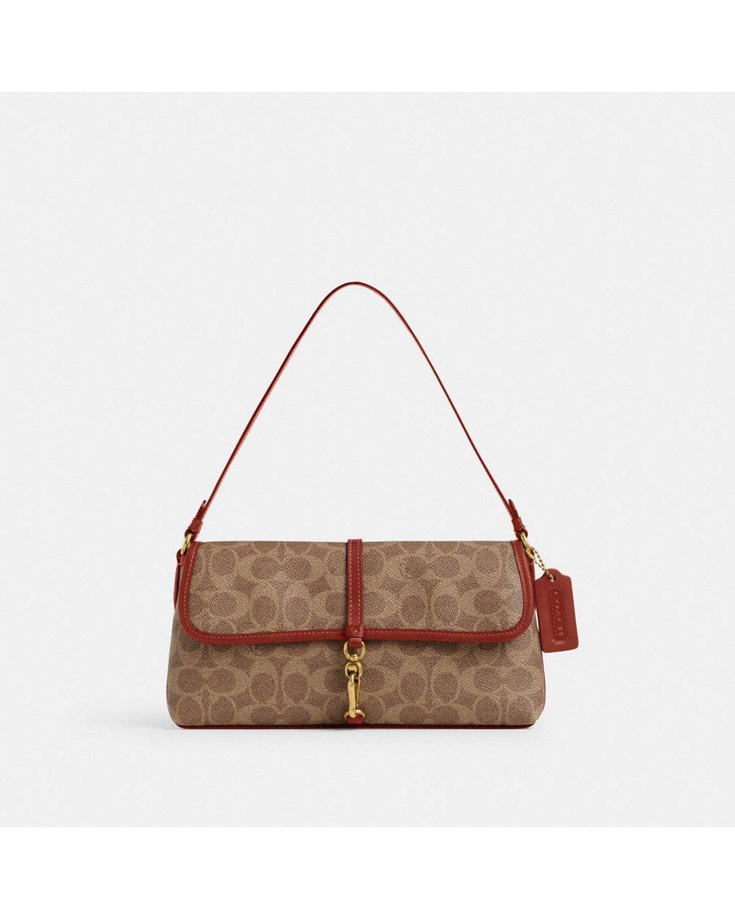 COACH Hamptons Bag In Signature Canvas in Brown | Lyst