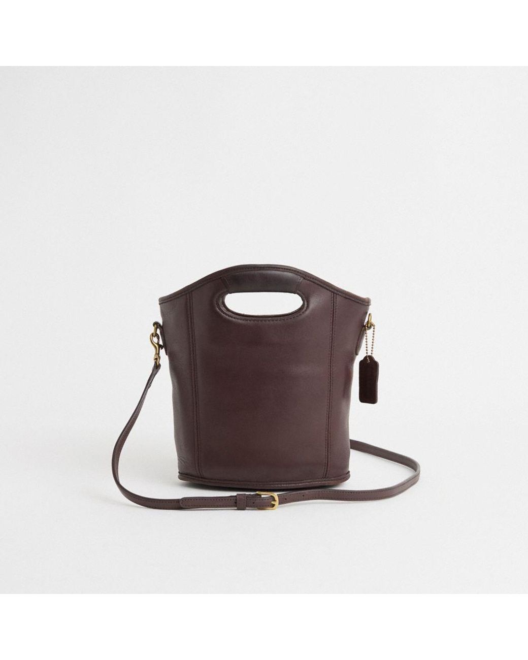 COACH Vintage Mini Shopper Bag in Brown | Lyst