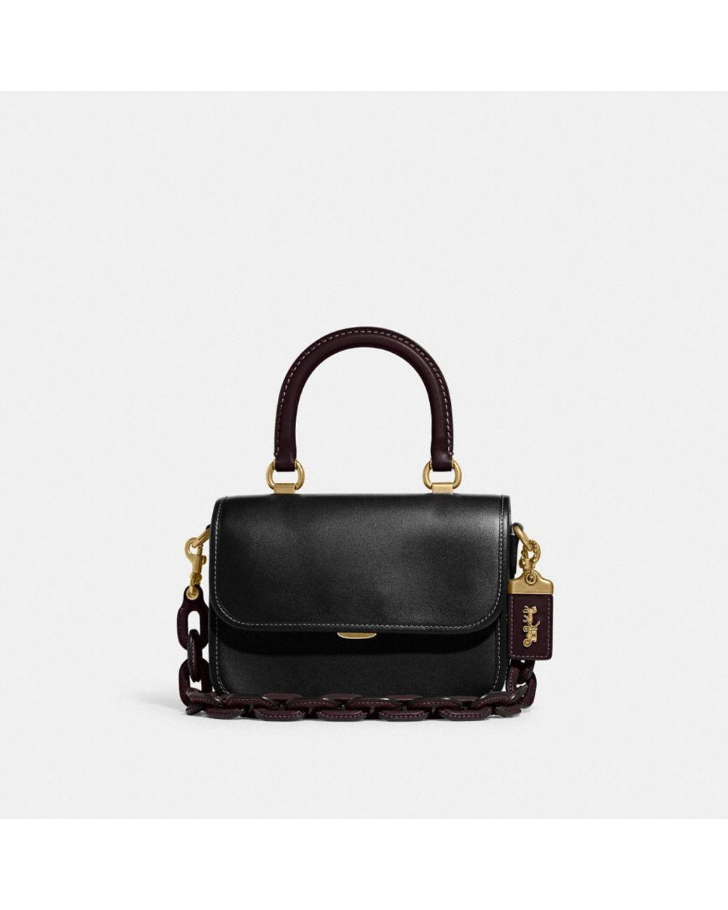 COACH Rogue Top Handle Bag In Colorblock in Black | Lyst
