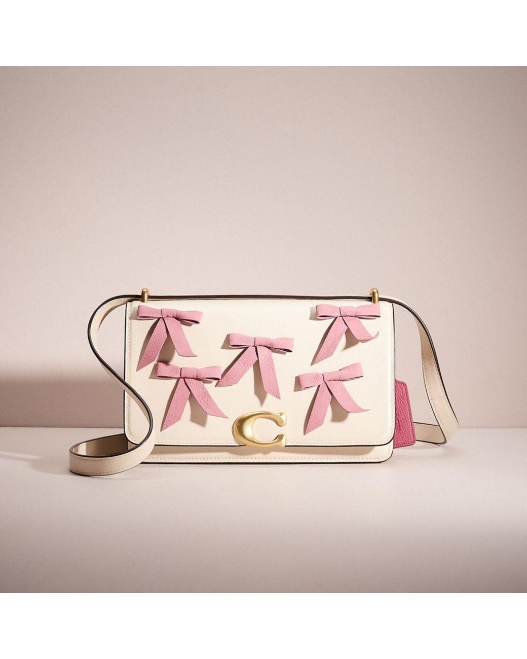 COACH Upcrafted Bandit Shoulder Bag in Pink | Lyst
