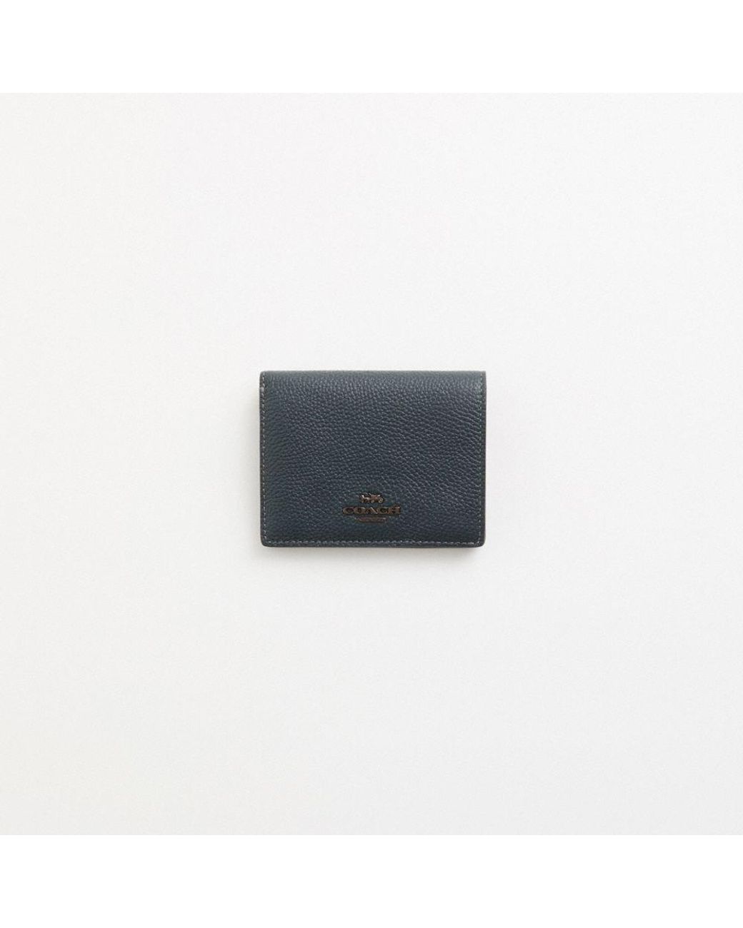 COACH Restored Small Snap Wallet With Colorblock Interior in Blue | Lyst