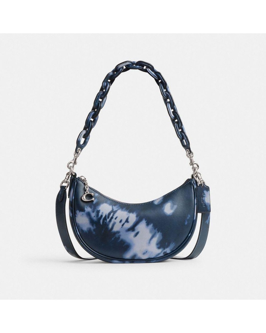 COACH Mira Shoulder Bag With Tie Dye Print in Blue | Lyst