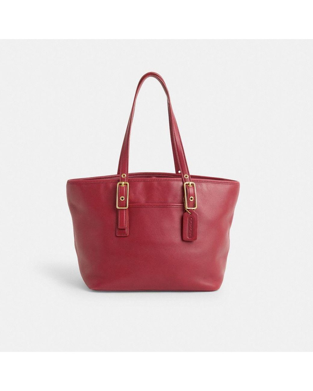 COACH Vintage Legacy Market Tote in Red | Lyst