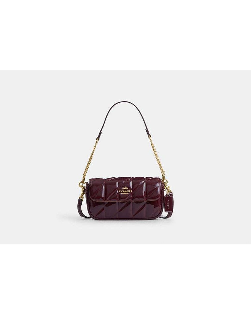 COACH Hailey Flap Bag With Quilting in Black | Lyst