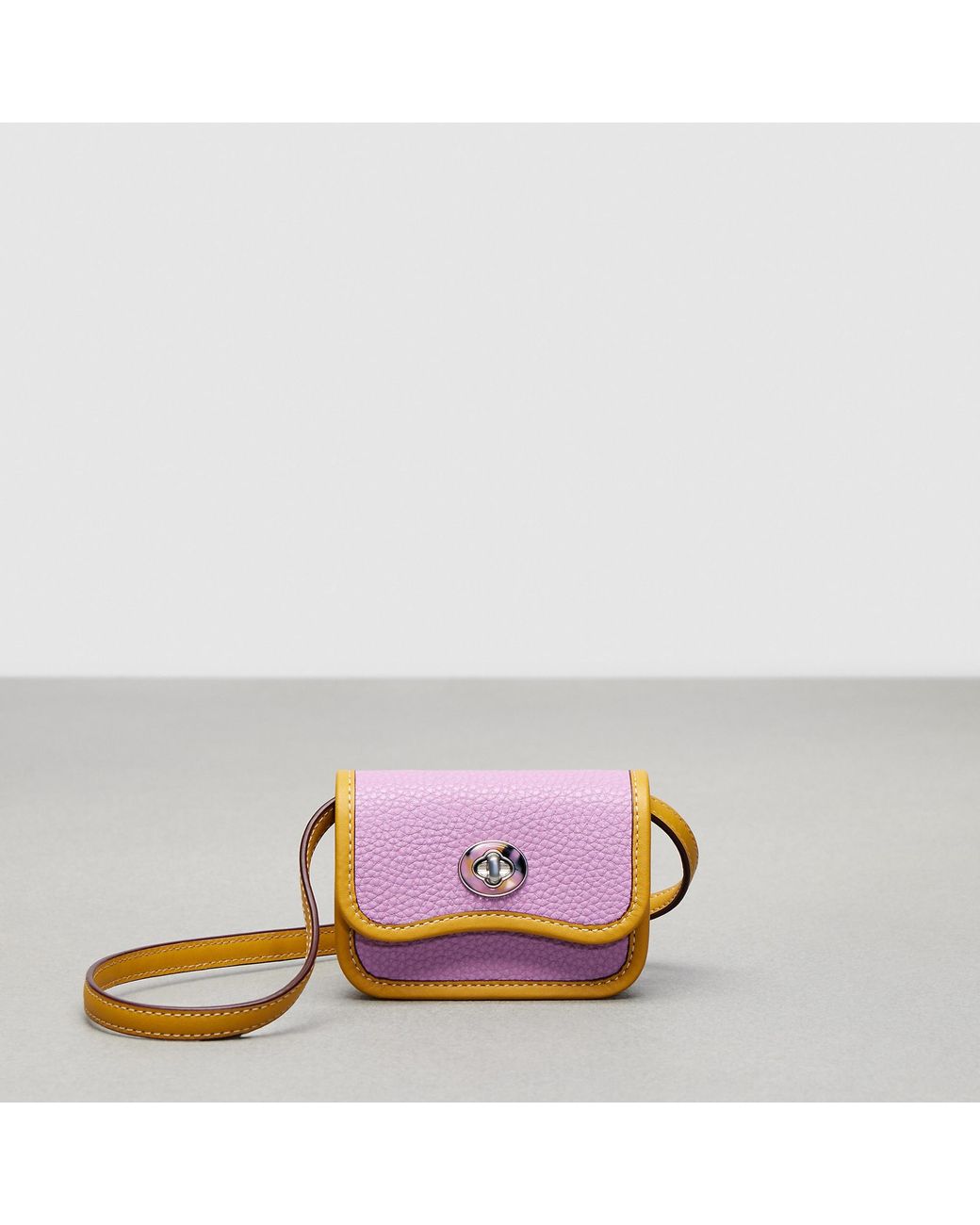 Coach Outlet Wavy Wallet With Crossbody Strap In Coachtopia Leather in ...