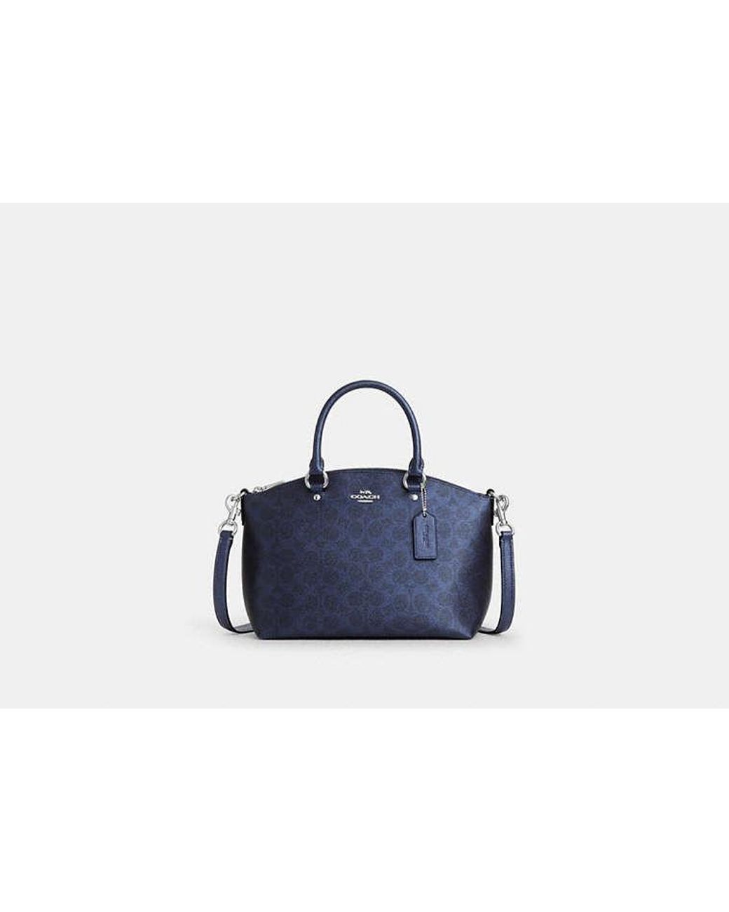 COACH Sadie Satchel Bag in Blue | Lyst