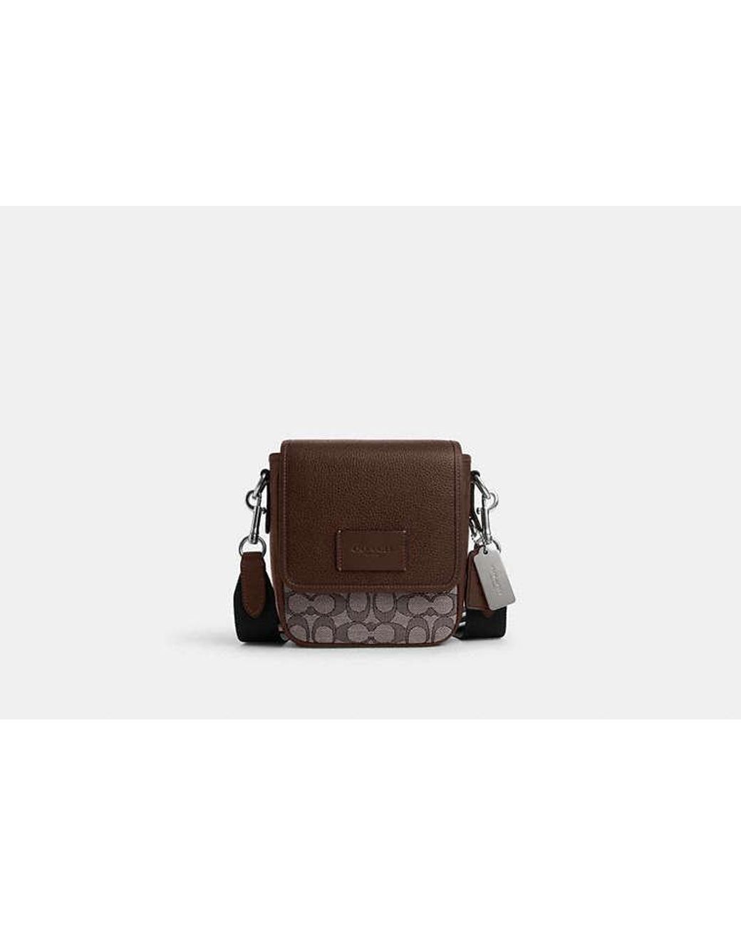 COACH Lucas Crossbody Bag In Signature Jacquard in Black for Men | Lyst