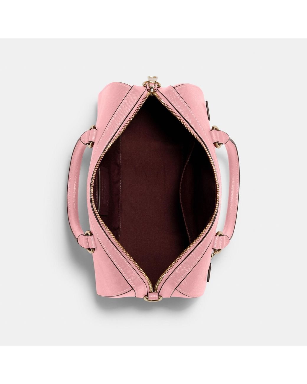 COACH Rowan Satchel in Pink | Lyst