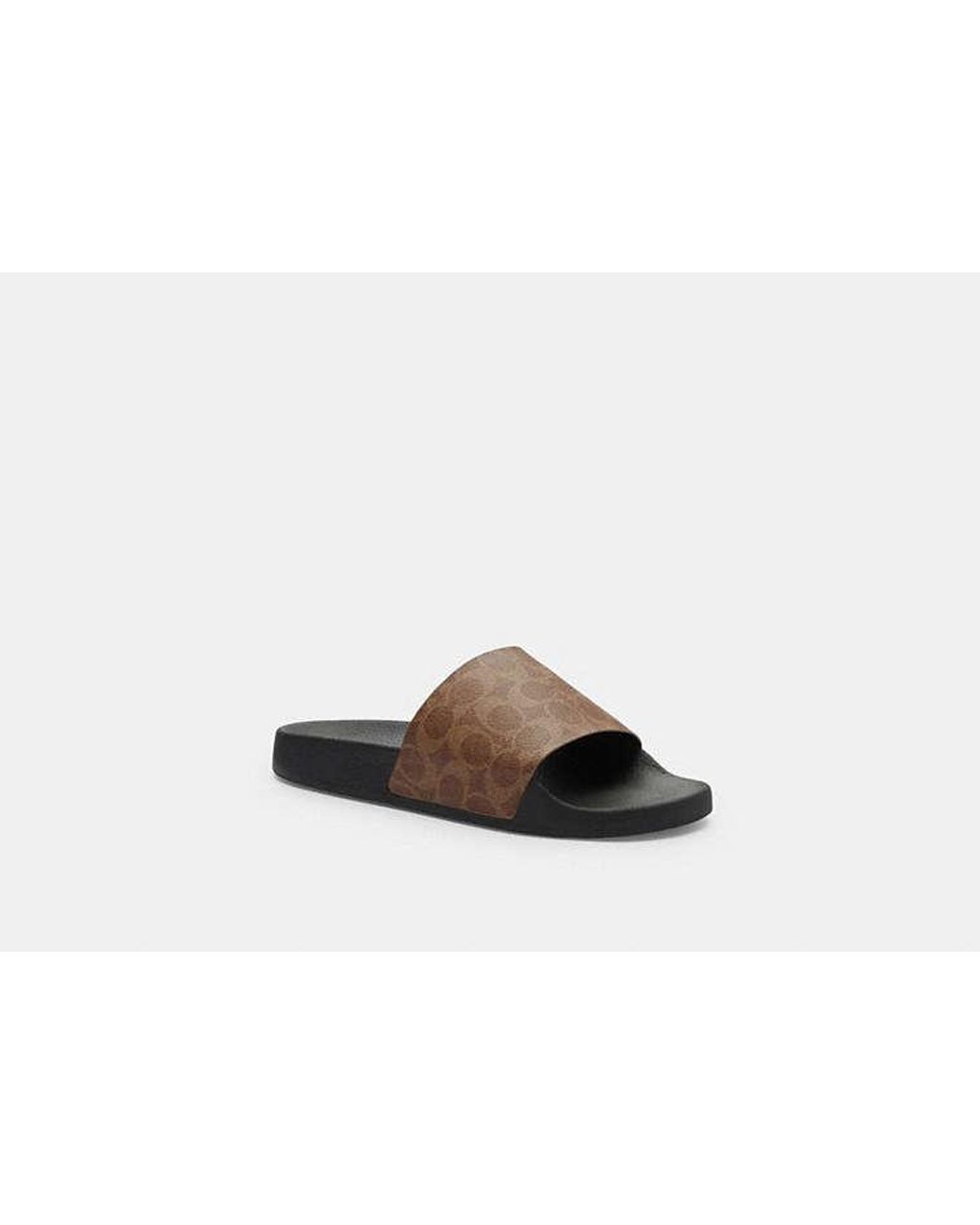 COACH Slide In Signature Canvas in Black for Men | Lyst