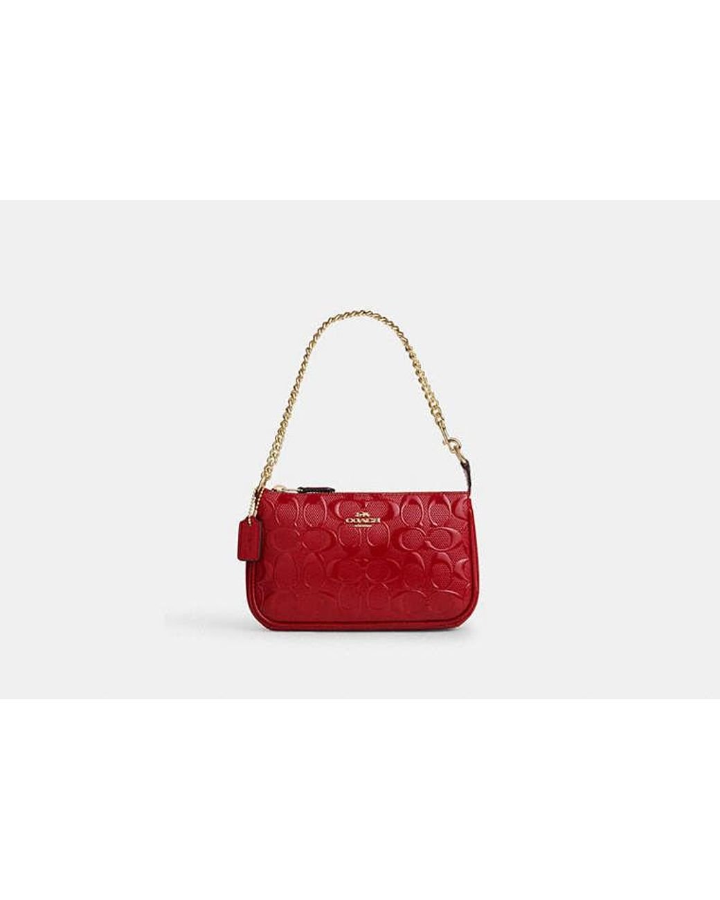 COACH Nolita 19 In Signature Leather in Red | Lyst