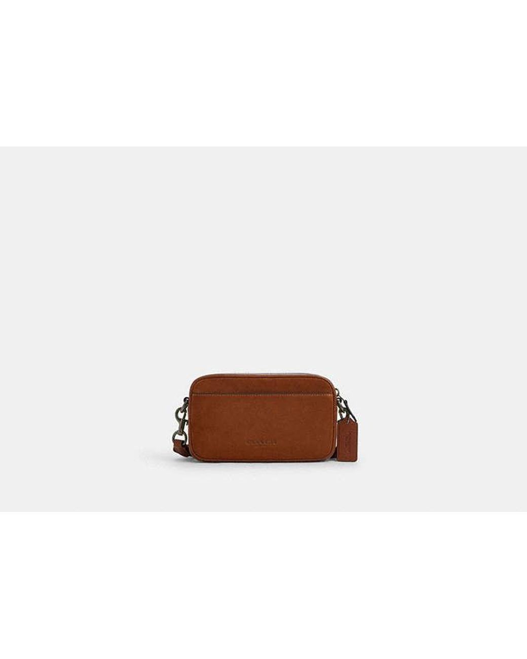 COACH Jayden Crossbody Bag In Suede in Brown for Men | Lyst