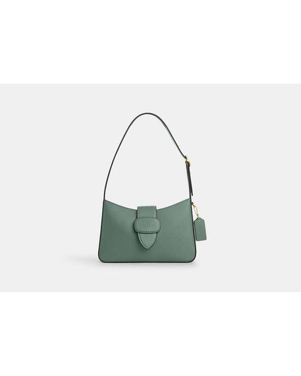 COACH Eliza Shoulder Bag With Zipper Closure in Green | Lyst
