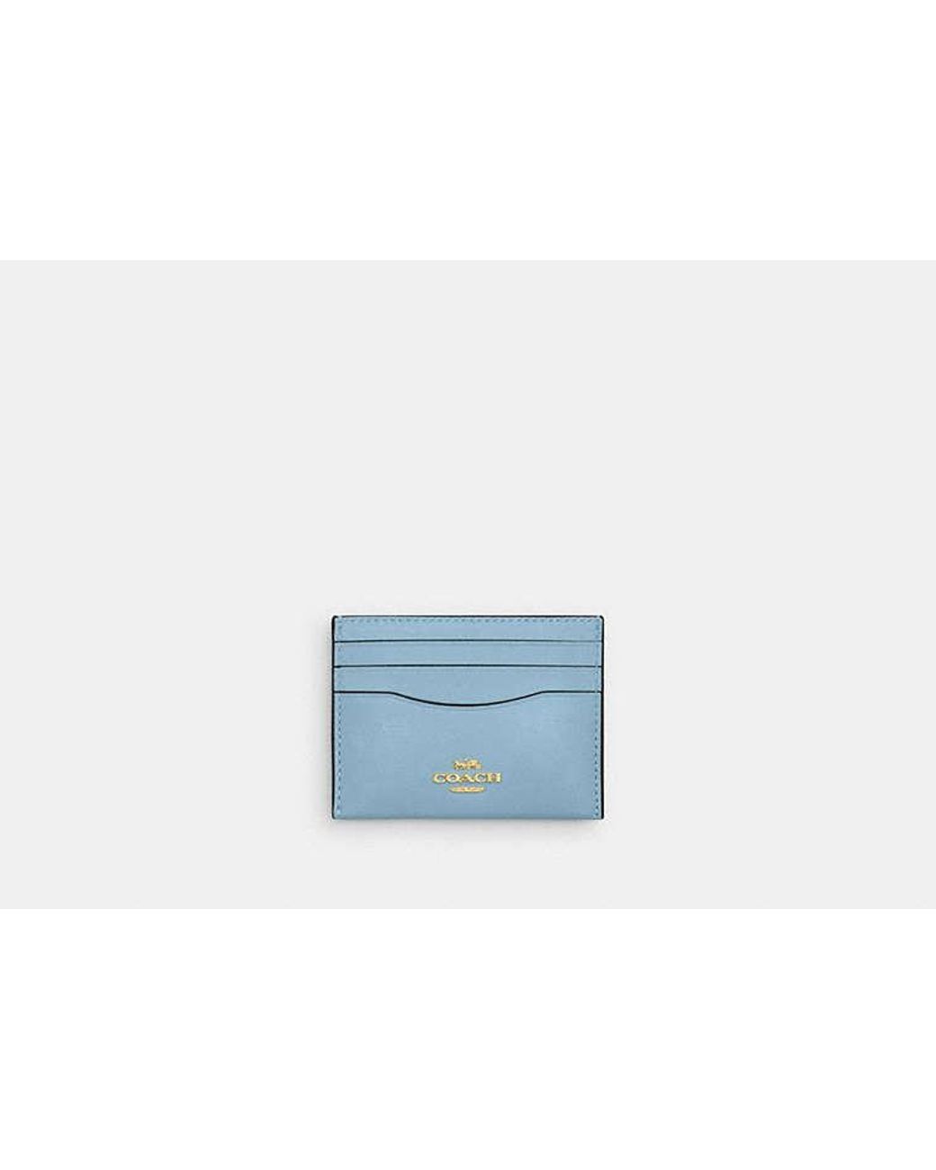 COACH Slim Id Card Case in Blue | Lyst
