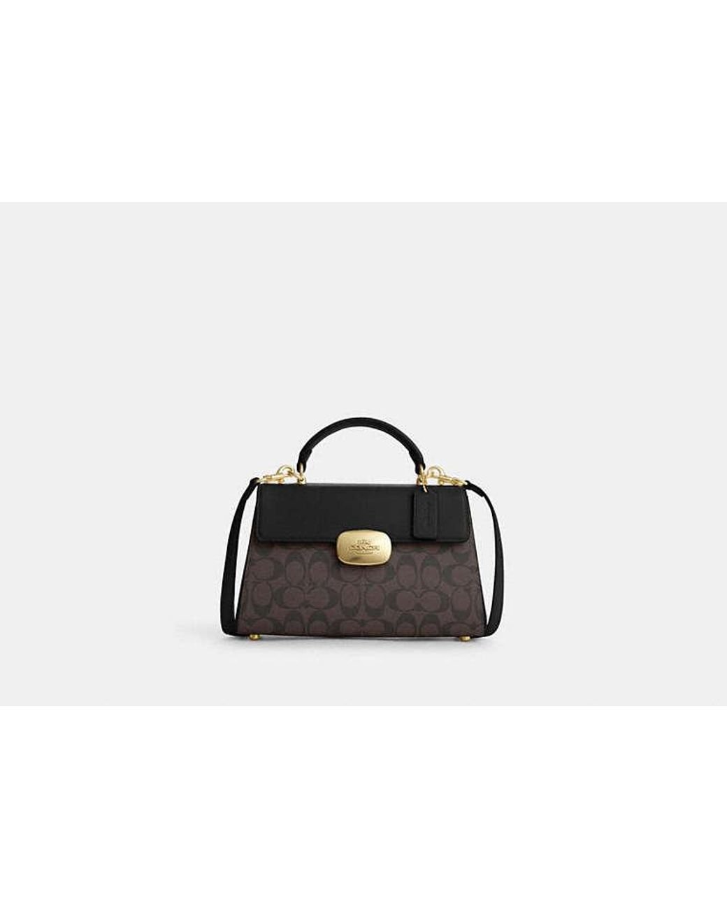 COACH Eliza Top Handle in Black | Lyst