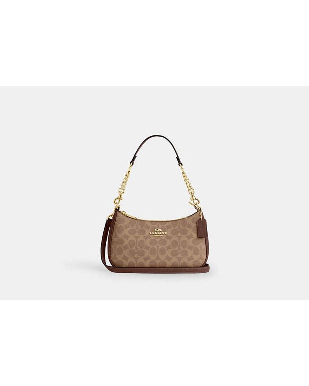COACH Teri Shoulder Bag in Black | Lyst UK