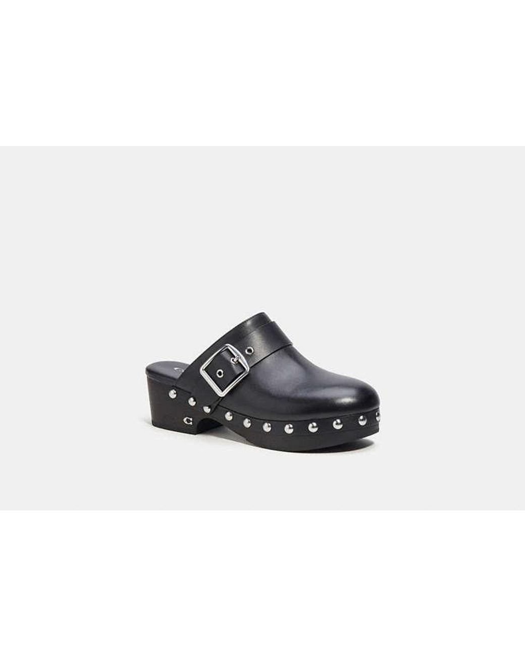 COACH Faryn Clog in Black | Lyst