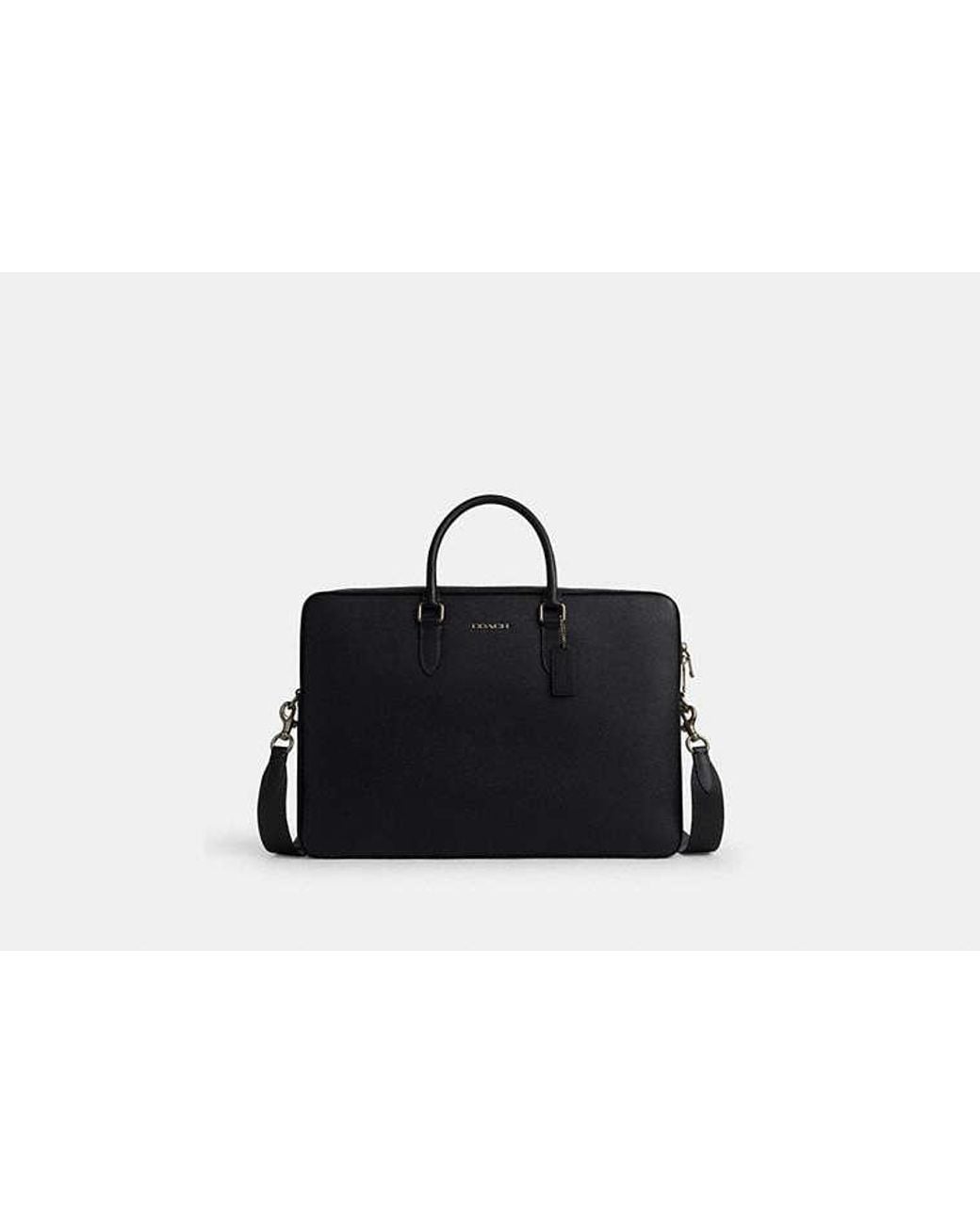 COACH Ethan Large Brief in Black for Men | Lyst