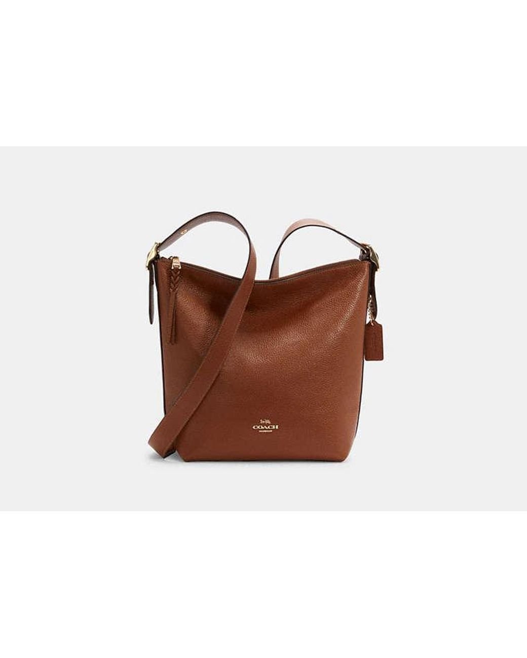 COACH Val Duffle in Brown | Lyst
