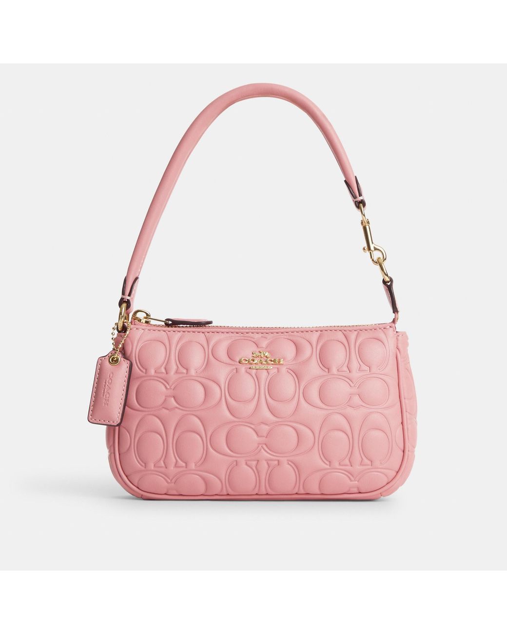 COACH Nolita 19 With Signature in Pink | Lyst