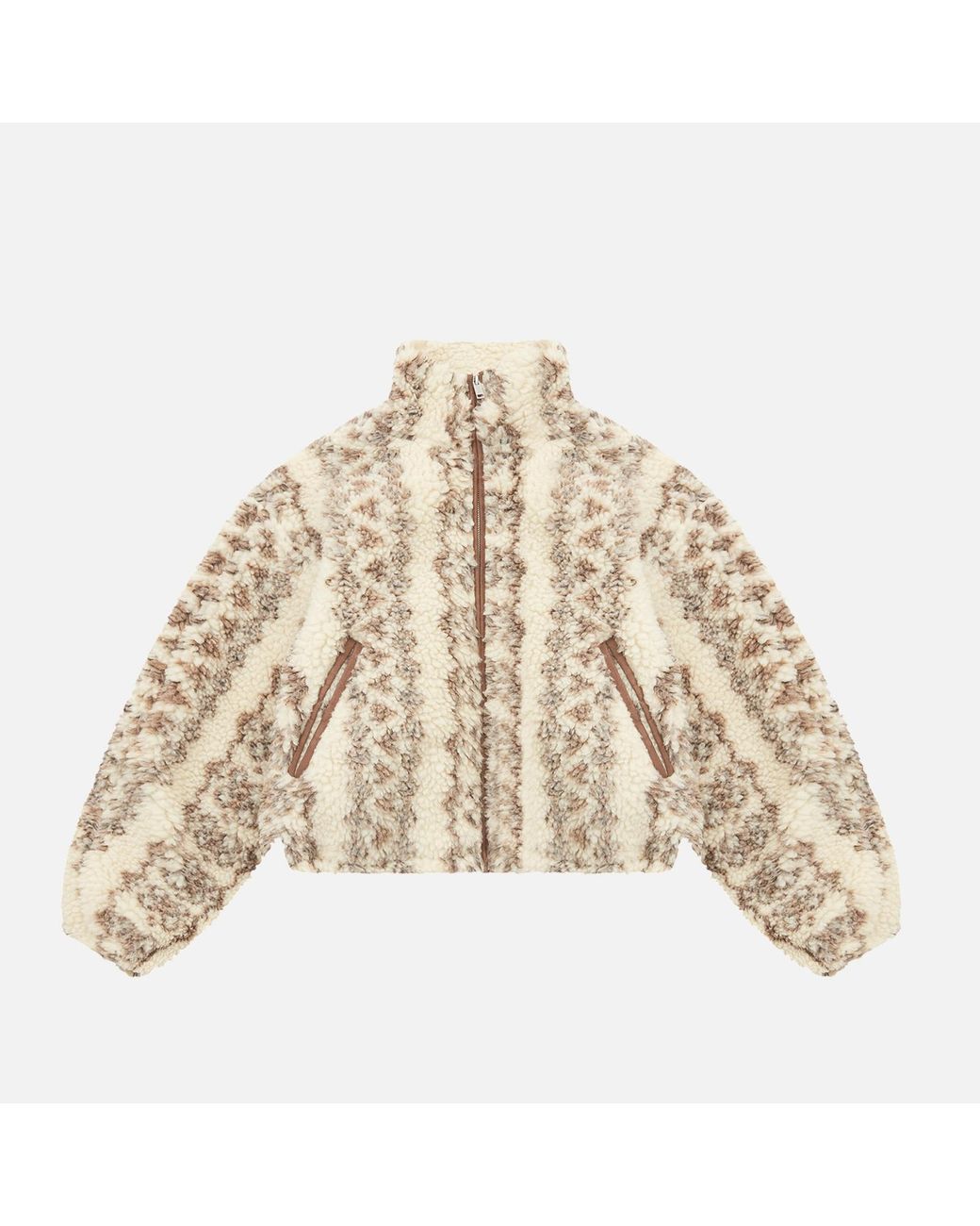 Isabel Marant Mackensy Fleece Jacket in Natural | Lyst