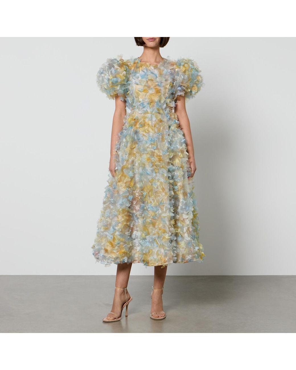 Sister Jane Dream Petally Organza Midi Dress in Green | Lyst