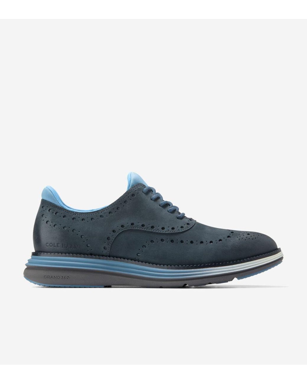 Cole Haan Men's Øriginalgrand Ultra Waterproof Wingtip Oxfords in Blue ...