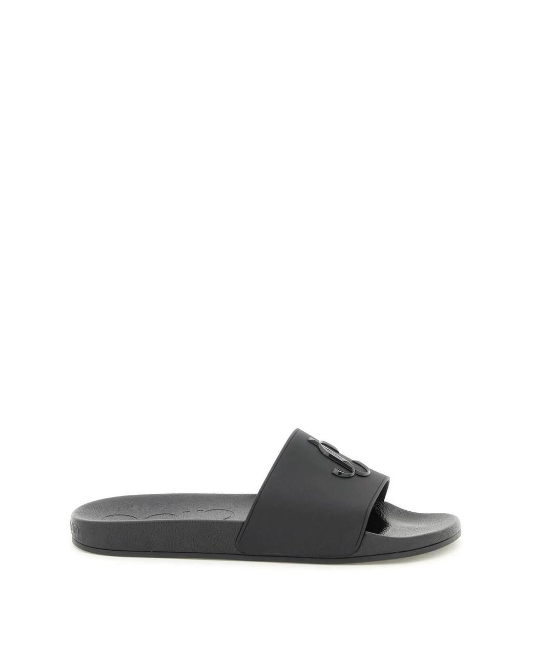 Jimmy Choo 'port' Rubber Slides in Black for Men | Lyst Australia