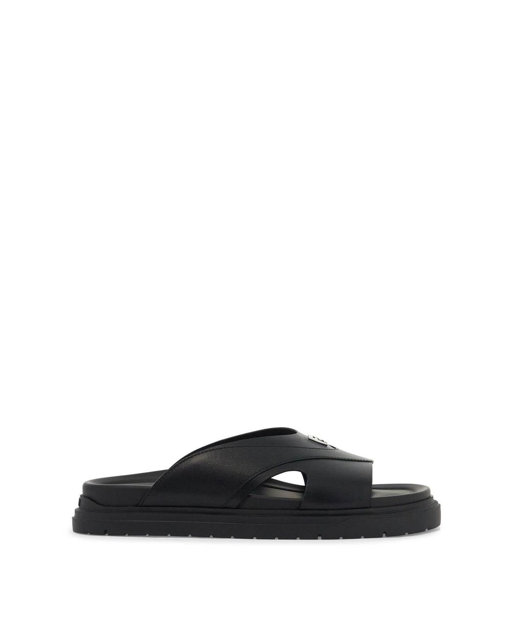Fendi Square Slides Ff Presentation in Black for Men | Lyst