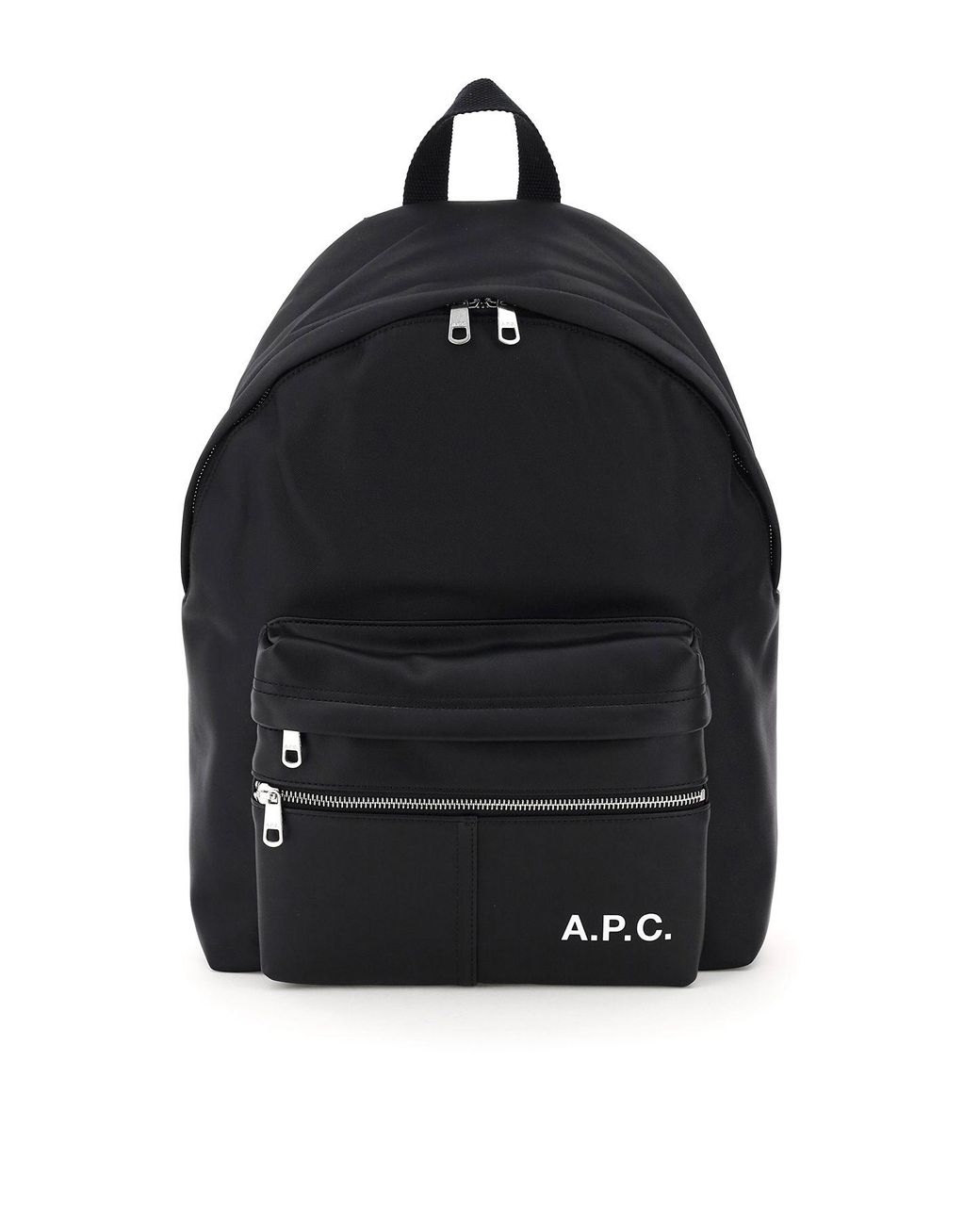 A.P.C. Camden Faux Leather And Nylon Backpack in Black for Men | Lyst UK