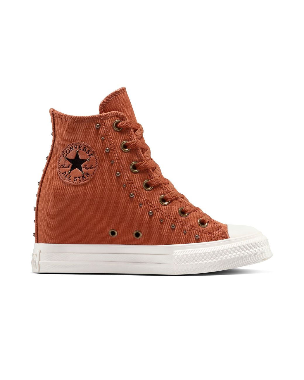Converse Chuck Taylor All Star Wedge Platform Studded Canvas For in ...