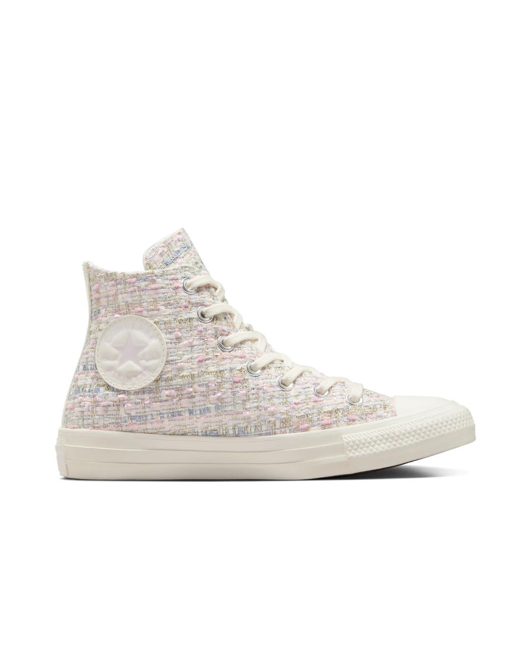 Converse Chuck Taylor All Star Tweed Shimmer in White | Lyst