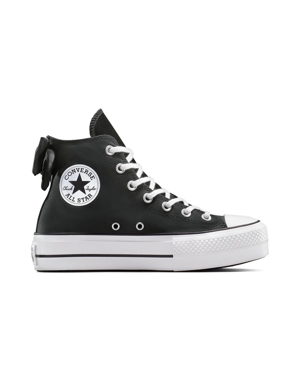 Converse Chuck Taylor All Star Lift Platform Bows Canvas For in Black ...