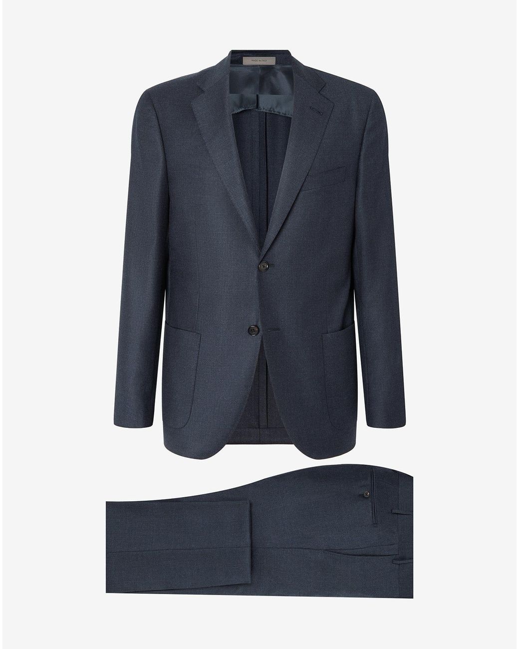 Corneliani Wool Flannel And Cashmere Suit With Herringbone Pattern in ...