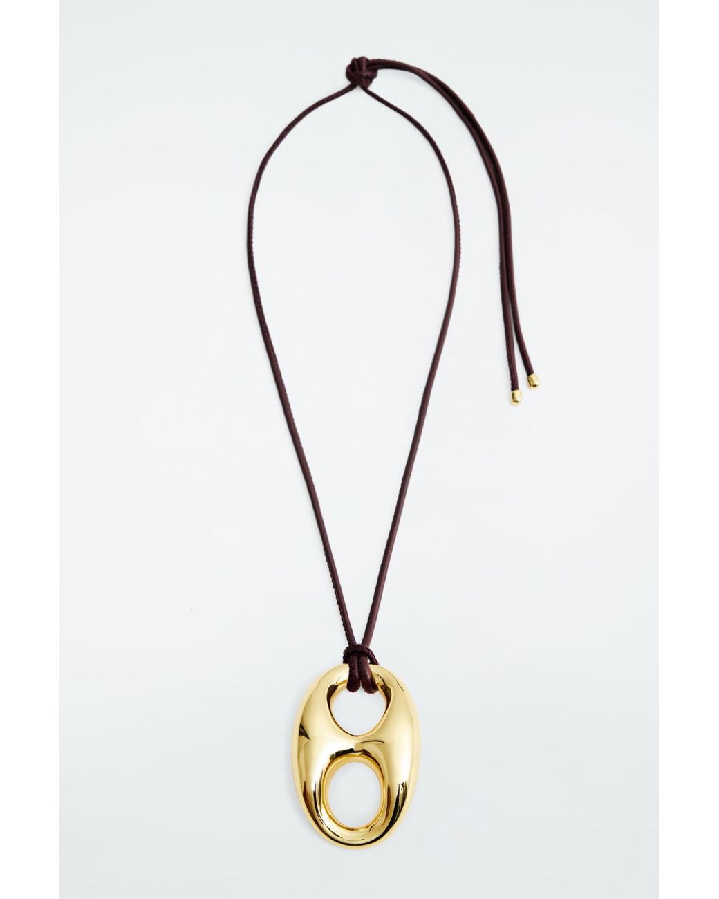 COS Chunky Mariner-pendant Necklace in Brown | Lyst