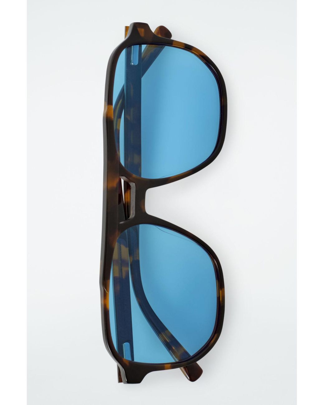 COS Oversized Square-frame Aviator Sunglasses in Blue | Lyst UK