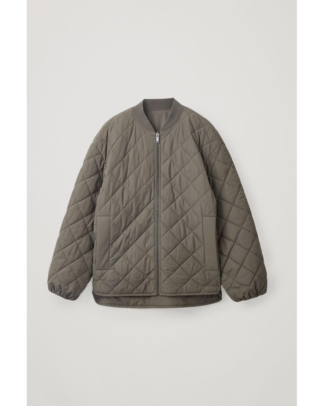 COS Reversible Quilted Jacket in Green | Lyst
