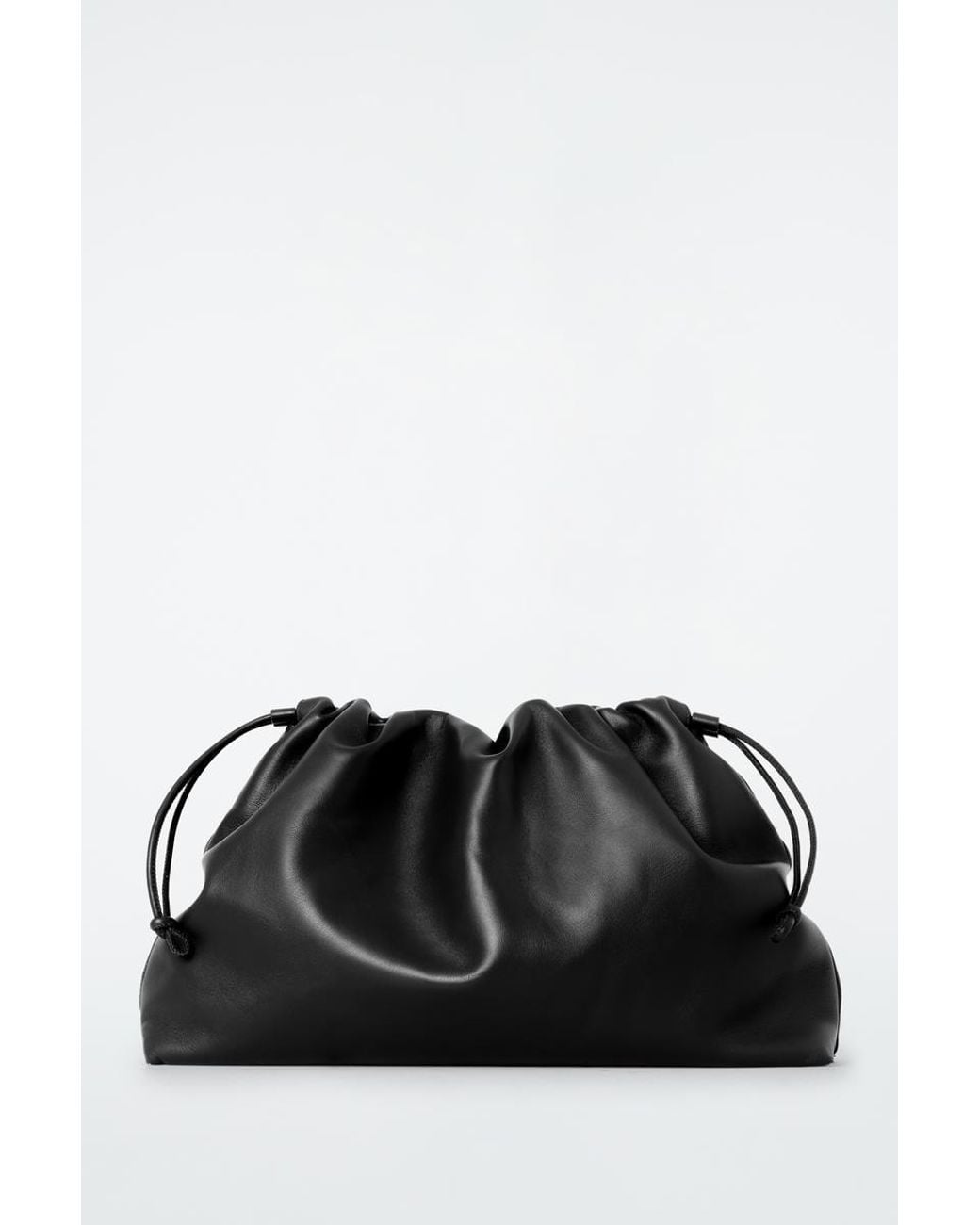 COS Cavatelli Clutch Bag in Black | Lyst