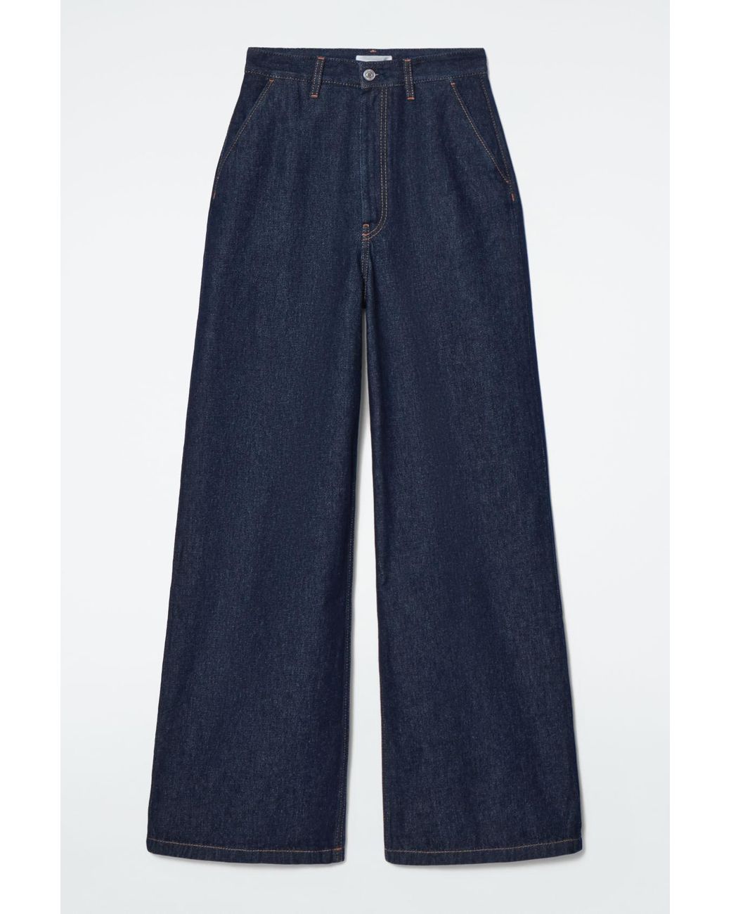 COS Raw Denim Pants in Blue | Lyst