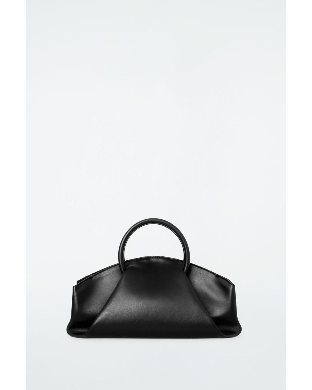 COS Fold Shoulder Bag - Leather in Black | Lyst