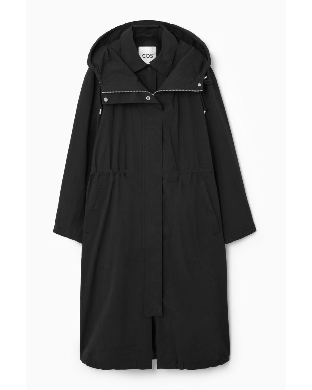 COS Oversized Layered Parka in Black | Lyst