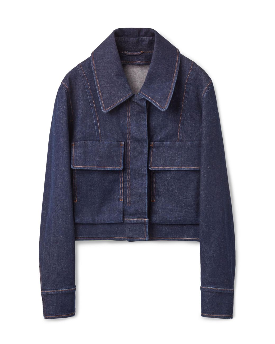 COS Cropped Utility Jacket in Blue | Lyst UK